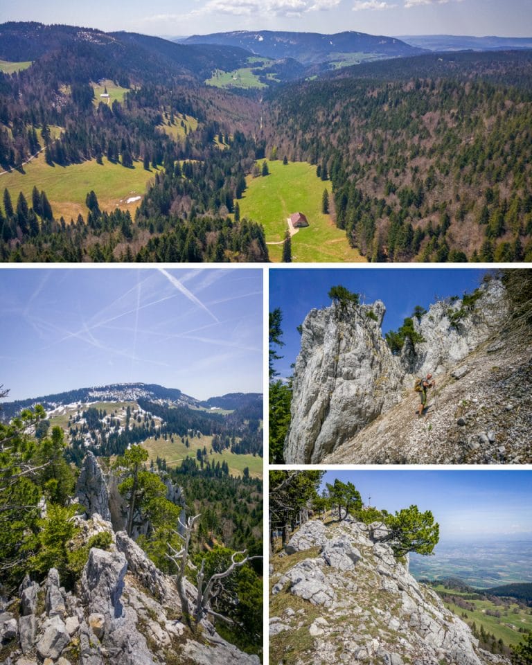 Randonnée en Suisse: Boucle du Suchet aux Aiguilles de Baulmes