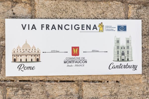 GR145 : la traversée du Doubs par la Via Francigena